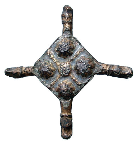Medieval Heraldic studs mounts and pendants