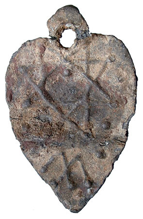 Medieval Heart Shaped Pendant